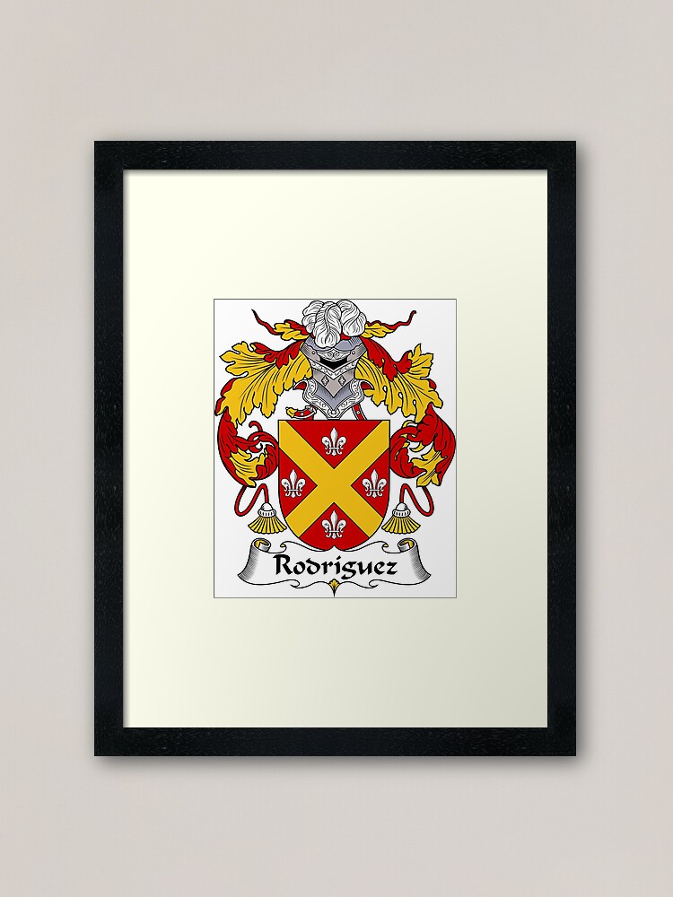 "Rodriguez Coat of Arms/Family Crest" Framed Art Print for Sale by ...