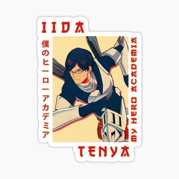 "IIda Art Tenya Funny Anime My Hero Academia" Sticker for Sale by ...