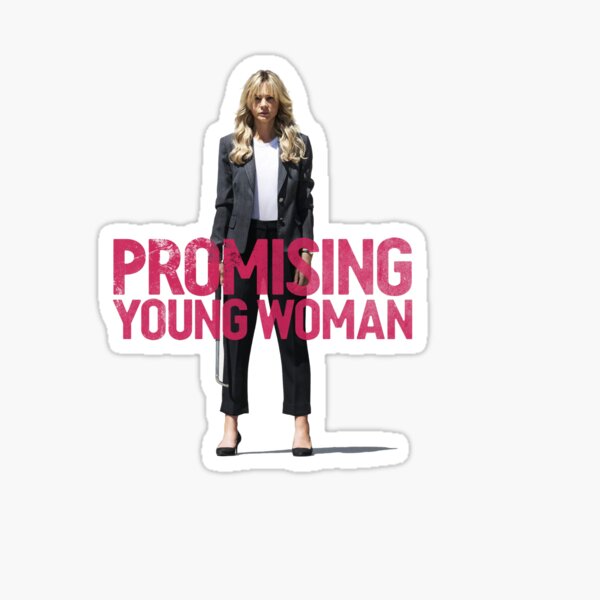 "Promising Young Woman" Sticker for Sale by Sarahoctopus | Redbubble