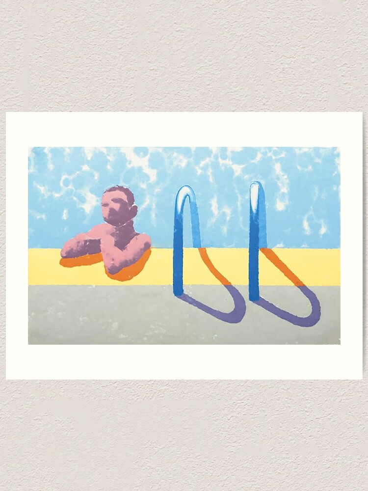 "gregory in the pool hockney" Art Print for Sale by janniebergnaum ...