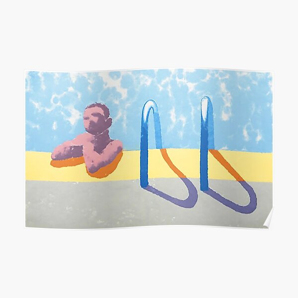 "gregory in the pool hockney" Poster for Sale by janniebergnaum | Redbubble
