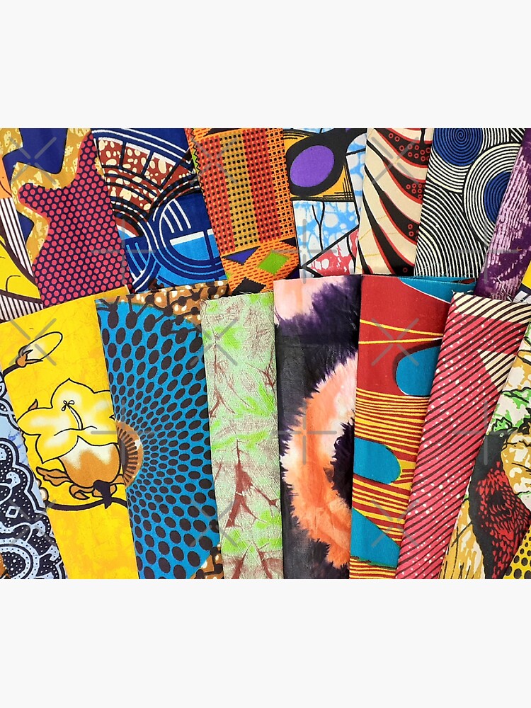 "African Fabric Patchwork Collage Art Patterns [#240]" Sticker by ...