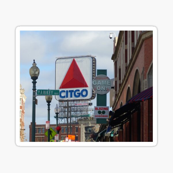 "Citgo Sign At Fenway Park" Sticker for Sale by captured-moment | Redbubble