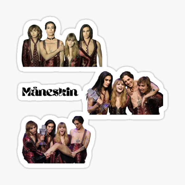 "Måneskin - sticker pack" Sticker for Sale by elleartsss | Redbubble