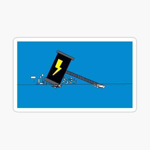 "hammer" Sticker by Emilyino | Redbubble