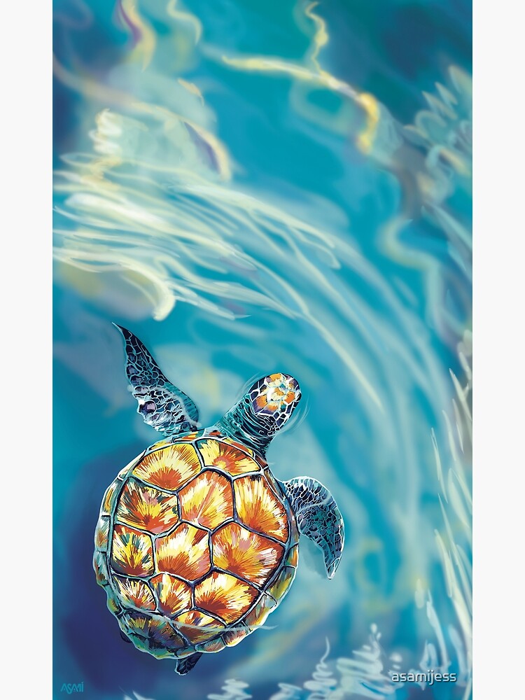"Sea turtle fireworks" Poster for Sale by asamijess | Redbubble