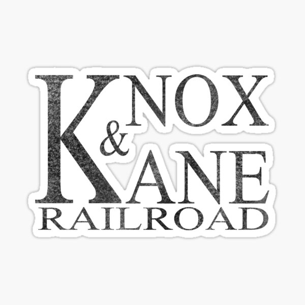 "Knox & Kane RR" Sticker for Sale by JKWorks | Redbubble