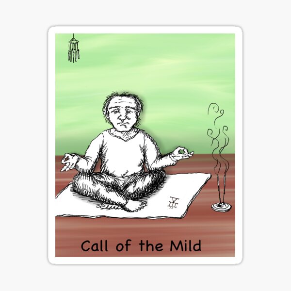 "Call of the Mild" Sticker for Sale by ColdCampComix | Redbubble