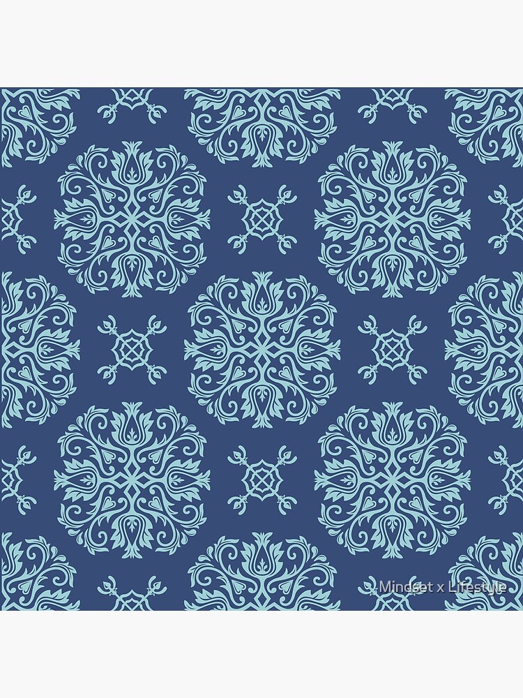 "Blue Classic Pattern" Poster for Sale by mindsetxlife | Redbubble
