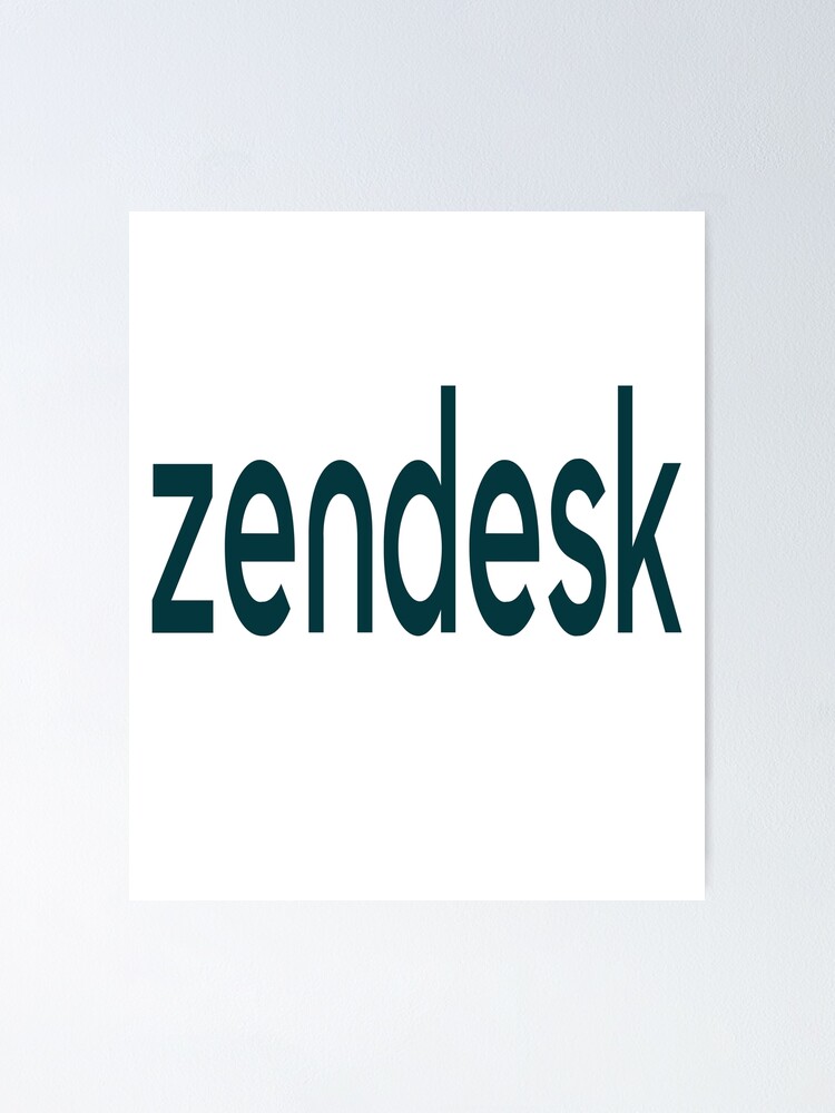 "Zendesk Logo Icon Gift for Zendesk Fan" Poster for Sale by MKMemo1111 ...