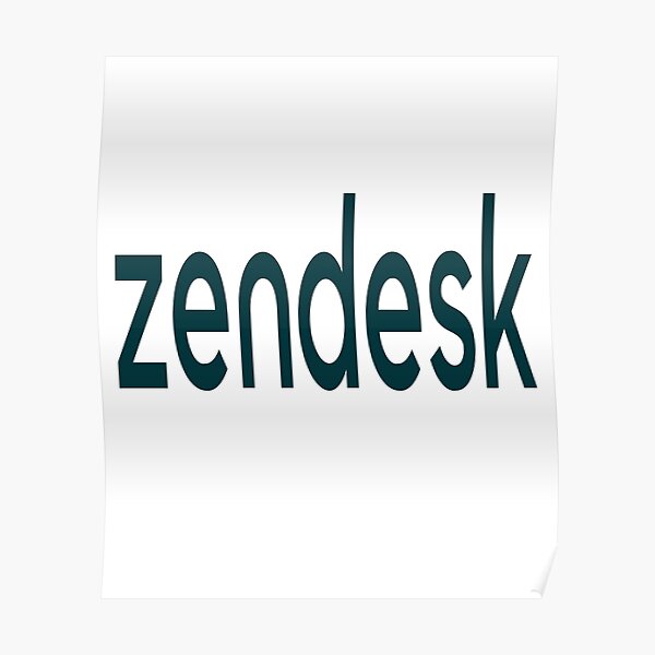 "Zendesk Logo Icon Gift for Zendesk Fan" Poster for Sale by MKMemo1111 ...
