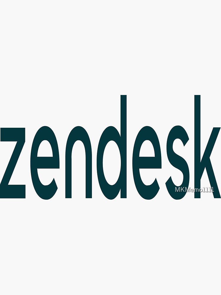"Zendesk Logo Icon Gift for Zendesk Fan" Sticker for Sale by MKMemo1111 ...