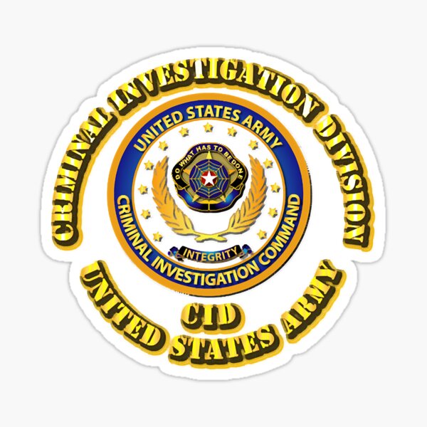 "Army - Criminal Investigation Division " Sticker for Sale by ...