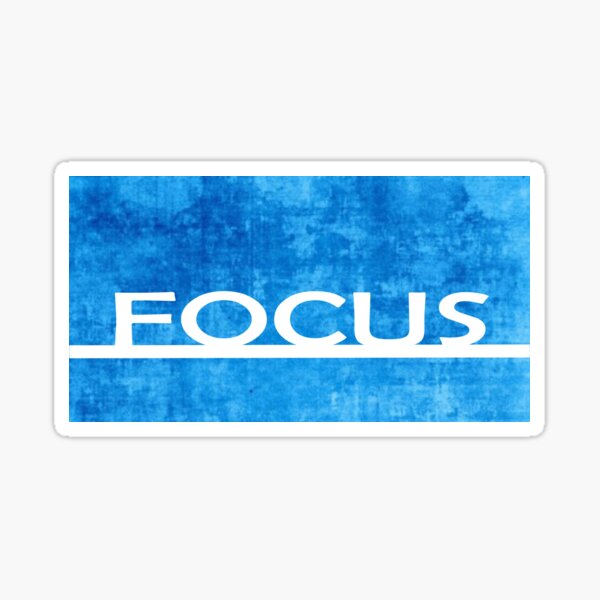 "FOCUS" Sticker for Sale by TOP2 | Redbubble