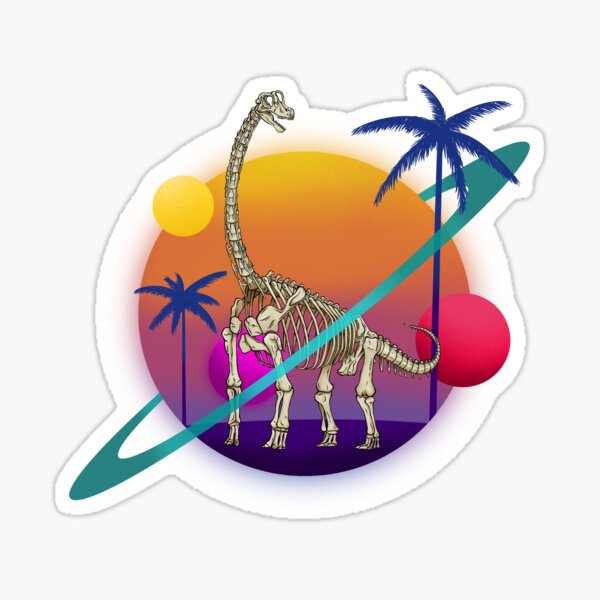 "Brachio-space-urus" Sticker for Sale by Saras-Space | Redbubble