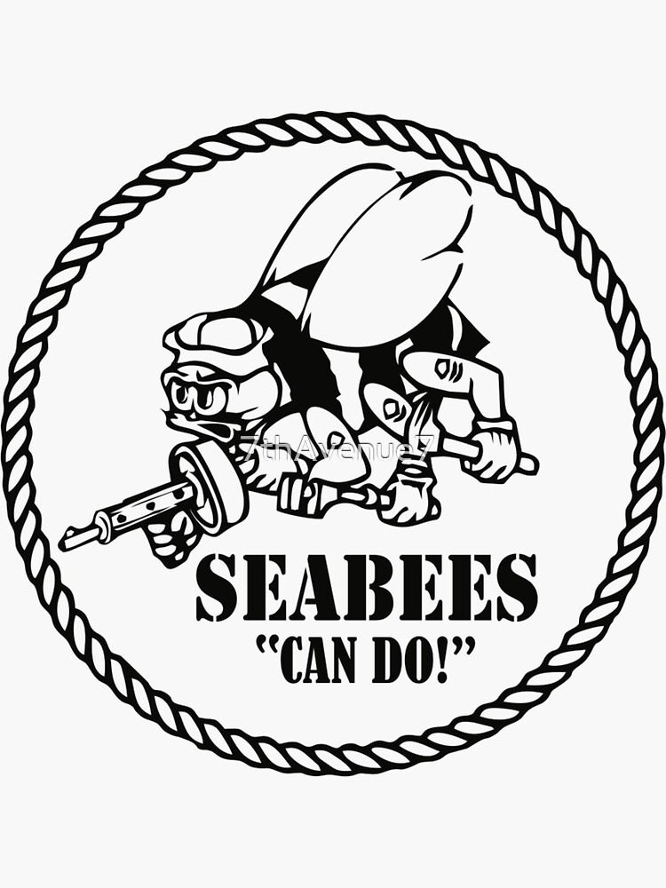 "SeaBee Can Do" Sticker for Sale by 7thAvenue7 | Redbubble