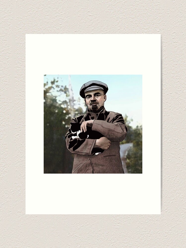 "Vladimir Lenin with a Cute cat in hand- Digital repaired with Color ...