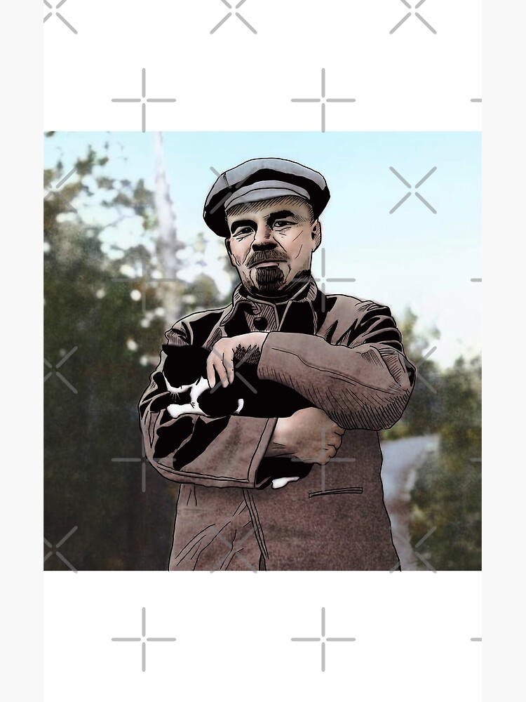 "Vladimir Lenin with a Cute cat in hand- Digital repaired with Color ...