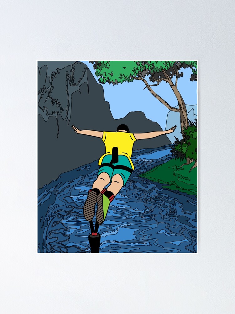 "Bungee Jumping Jump To Freedom" Poster for Sale by flofin | Redbubble