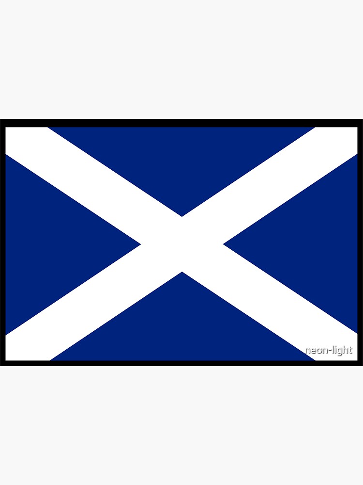 "Simple Scotland Flag" Sticker for Sale by neon-light | Redbubble