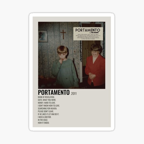 "portamento poster" Sticker for Sale by archux | Redbubble