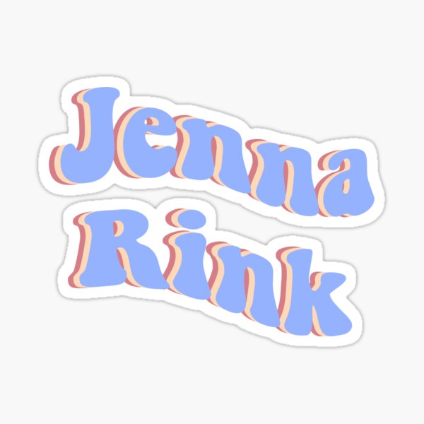 "Jenna Rink Cute Typography" Sticker for Sale by cimong | Redbubble
