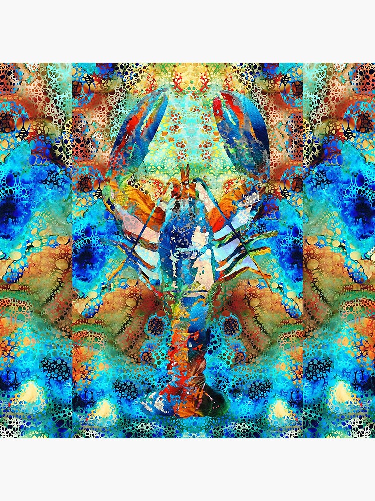"Primary Colors Lobster Art by Sharon Cummings" Art Print by ...