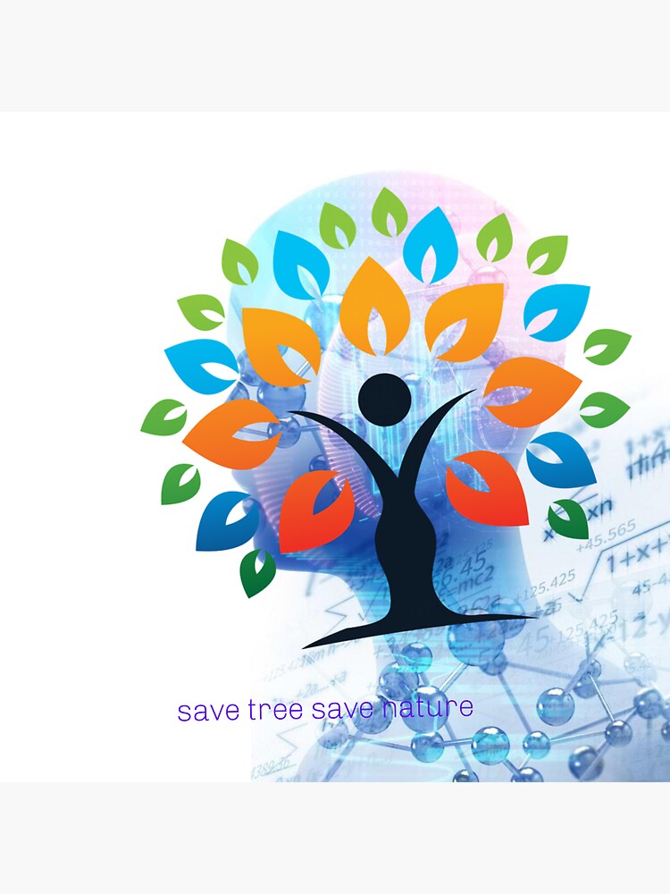 "Save tree save nature design for redbubble" Sticker for Sale by ...