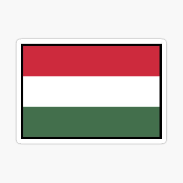 "Simple Hungarian Flag" Sticker for Sale by neon-light | Redbubble
