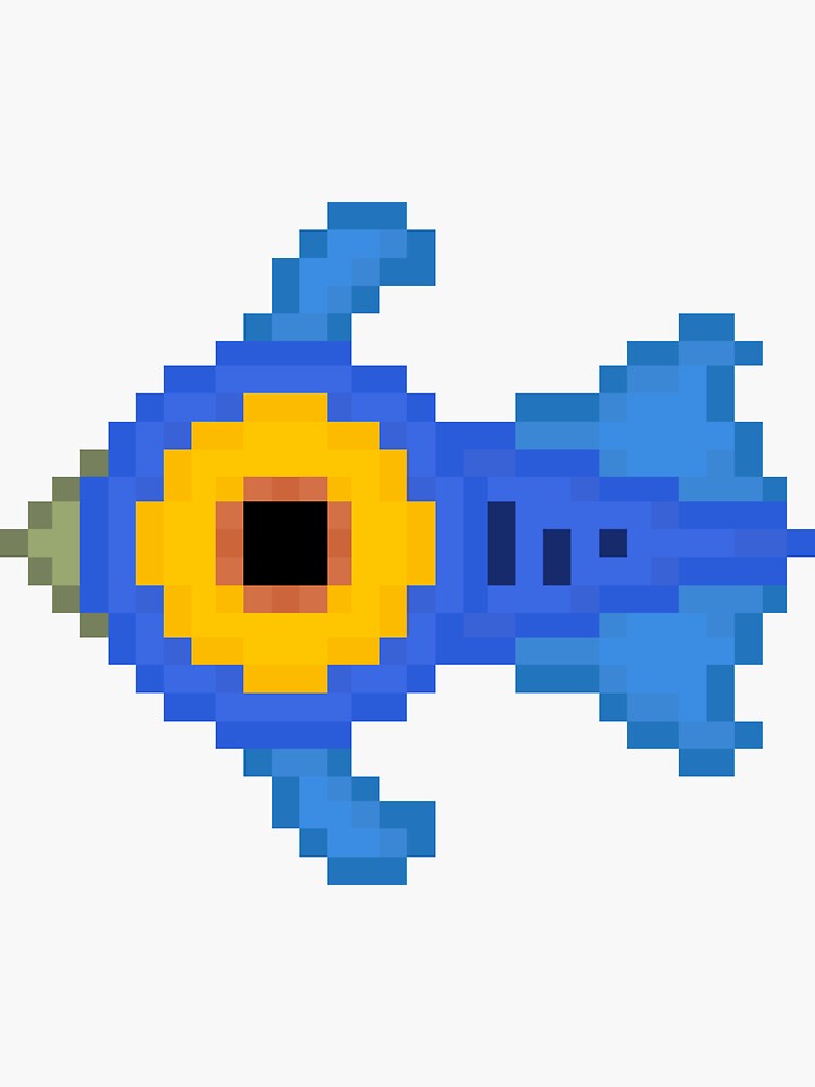 "Subnautica Peeper Pixelart " Sticker for Sale by xrbeaky | Redbubble