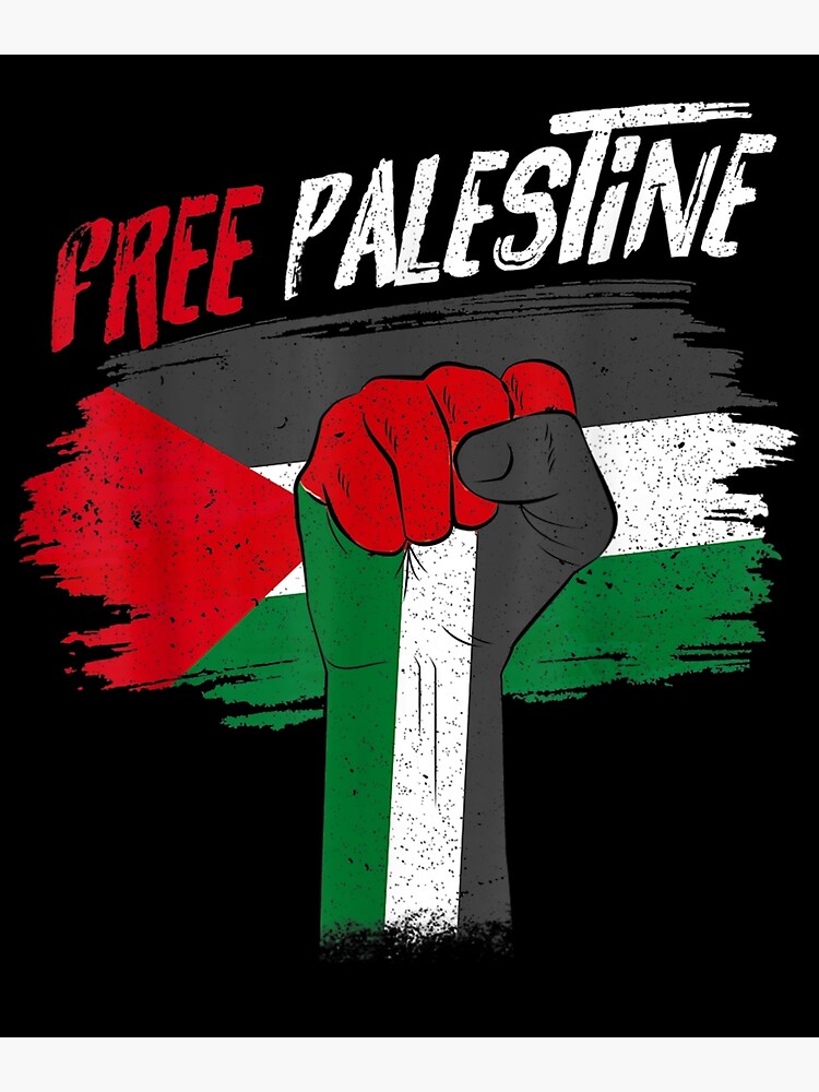 "Vintage Free Palestine Flag Power Strong Gift " Art Print for Sale by ...