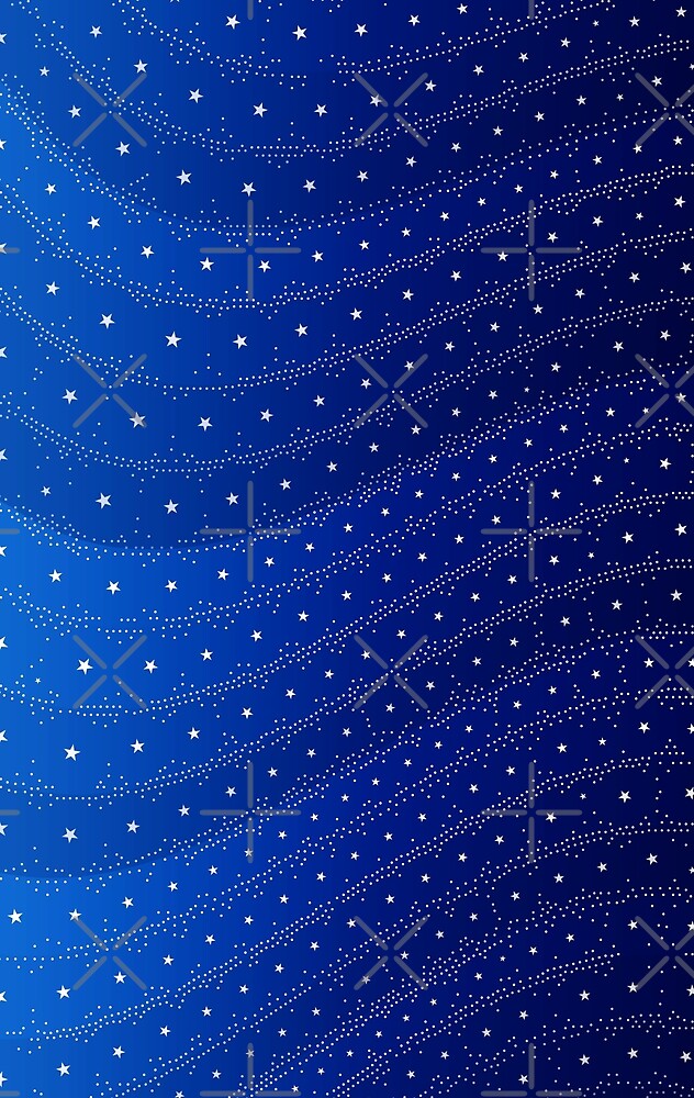 "Star Stripes Navy Blue Abstract Space Pattern Design" by patternsoup ...