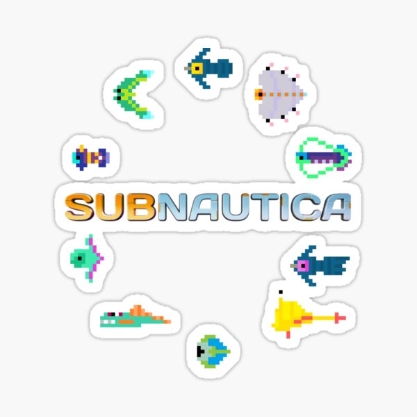 "Subnautica Alterra Logo Pixel Art Fish" Sticker for Sale by xrbeaky ...
