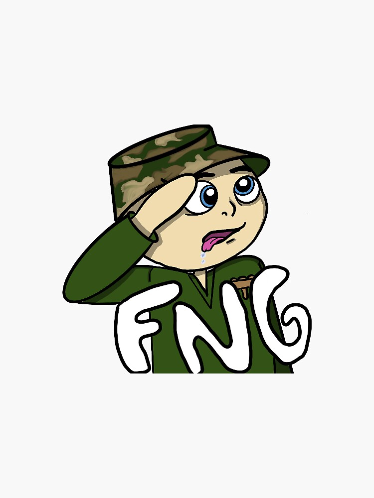 "FNG, F New Guy" Sticker for Sale by Zkemotes | Redbubble