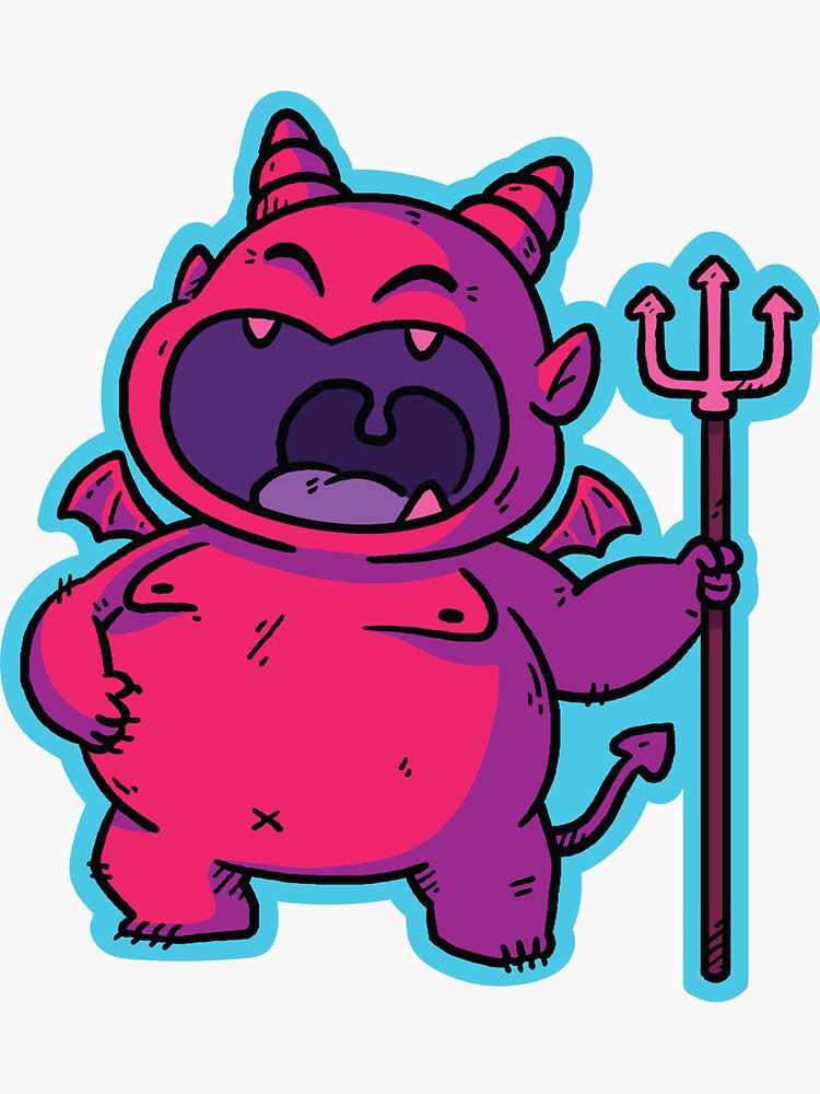 "Mischief the Devil - #02" Sticker for Sale by blacklightcutie | Redbubble