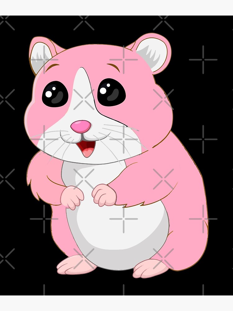 "Cute Pink Hamster" Poster by AdrianoSP | Redbubble