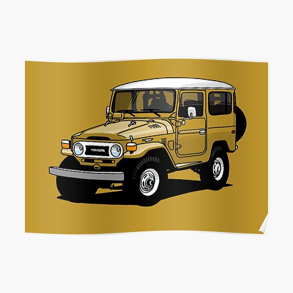 "Drawing of the iconic Japanese 4x4 off-road" Poster by DESIGN jaag ...