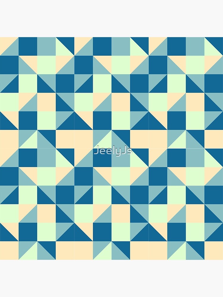 "cool geometric pattern with cool colors" Poster by JeelyJs | Redbubble
