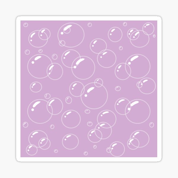 "Pink bubble pattern" Sticker for Sale by Pauli- | Redbubble