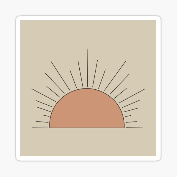 "sun - neutral" Sticker by wtslstudio | Redbubble
