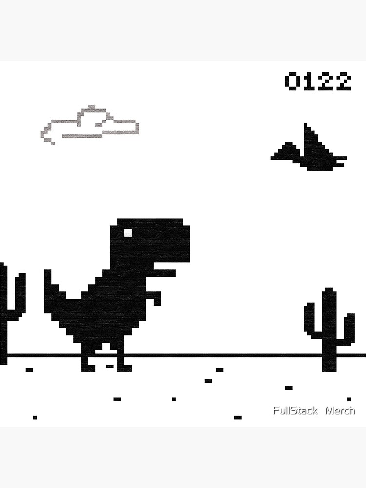 "Google Chrome Offline T-Rex" Poster by kloppa36 | Redbubble