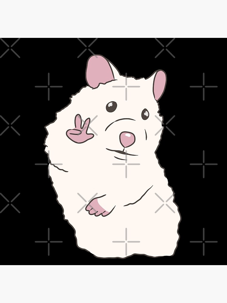"Hamster peace sign meme" Poster by Pauli- | Redbubble