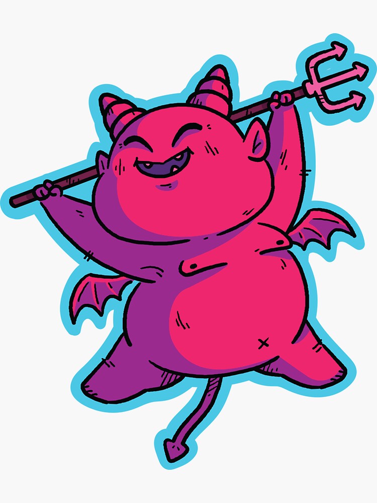 "Mischief the Devil - #04" Sticker for Sale by blacklightcutie | Redbubble