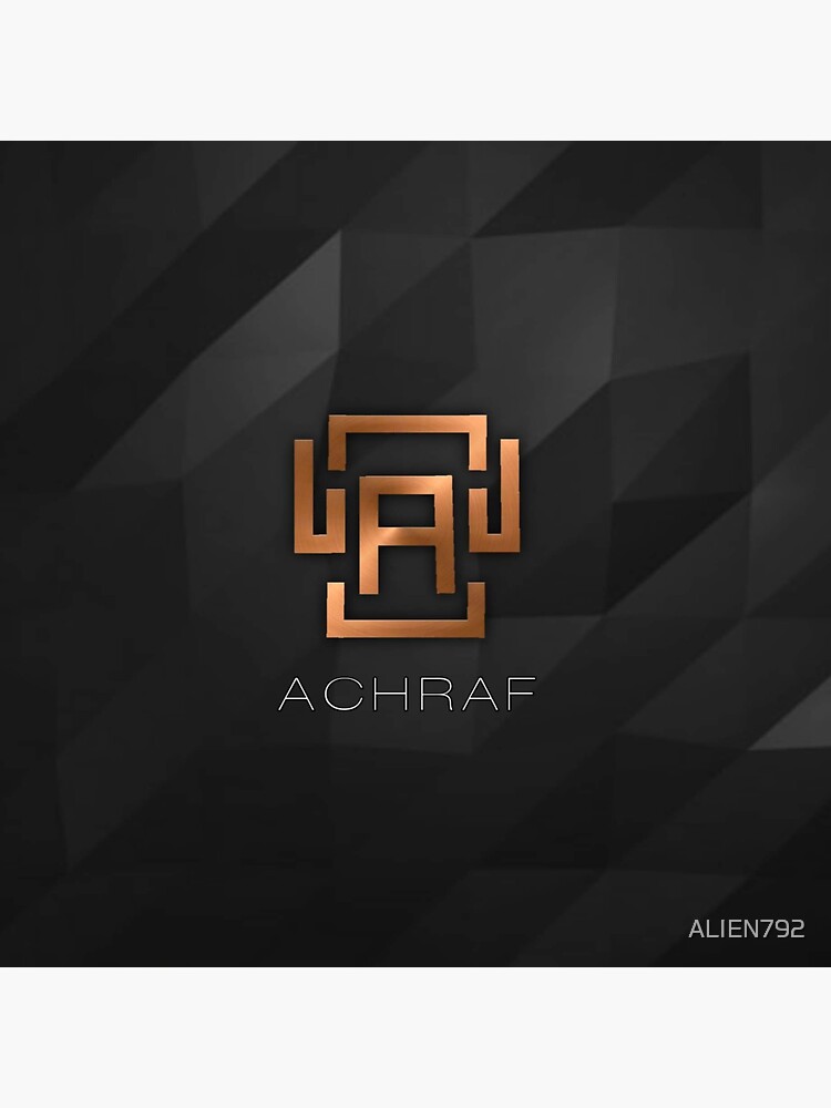 "Ashraf name logo" Sticker for Sale by ALIEN792 | Redbubble
