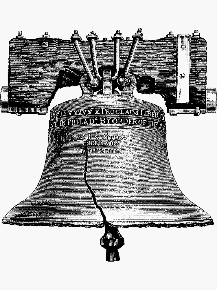 "Liberty Bell" Sticker by Quill-n-Ink | Redbubble