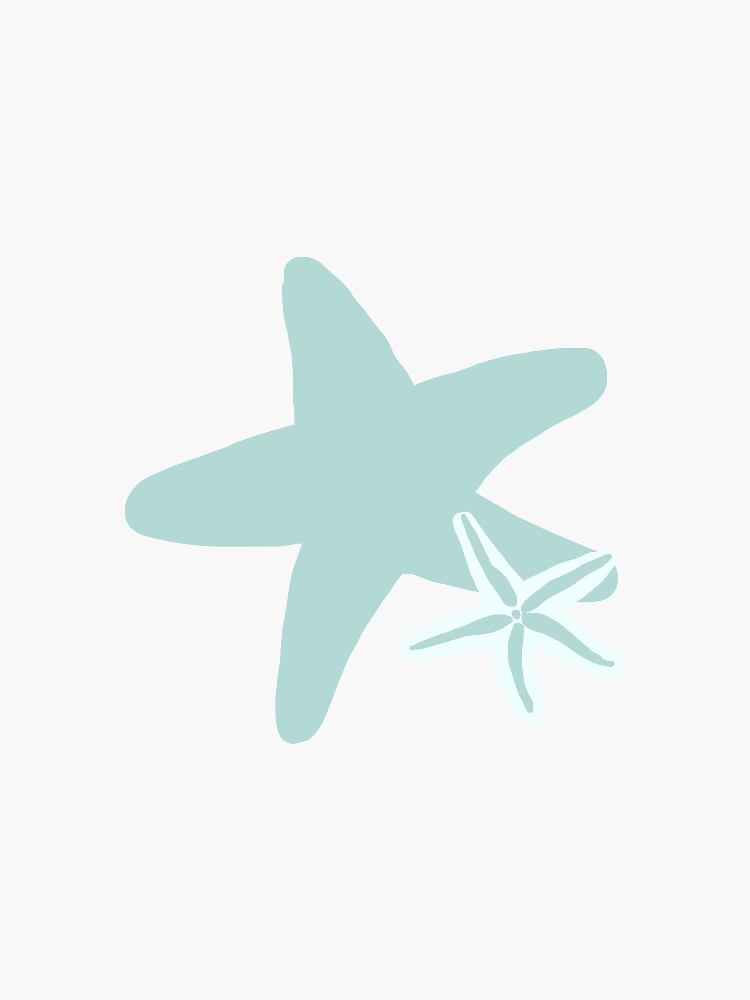 "Blue star fish sticker " Sticker for Sale by Lmlayla11 | Redbubble