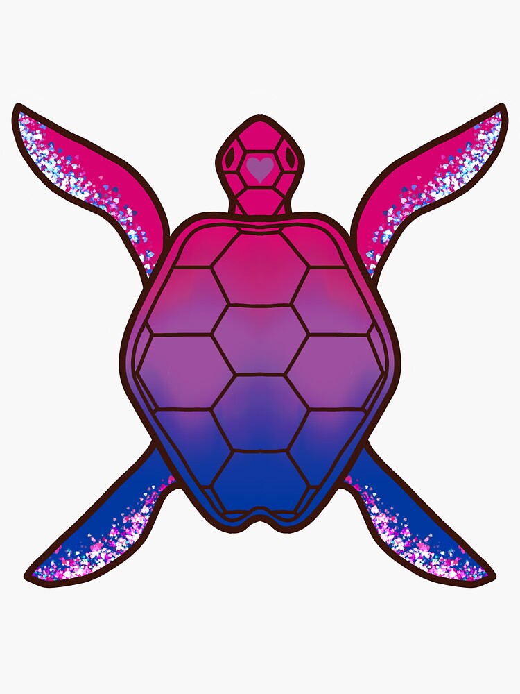 "Bi Turtle" Sticker for Sale by MadamsShop | Redbubble