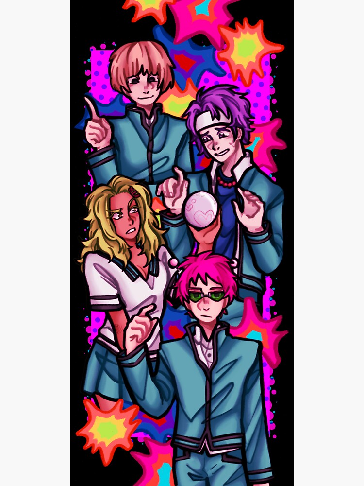 "Psychic kids Pink haired Psychic" Sticker for Sale by LNBart | Redbubble