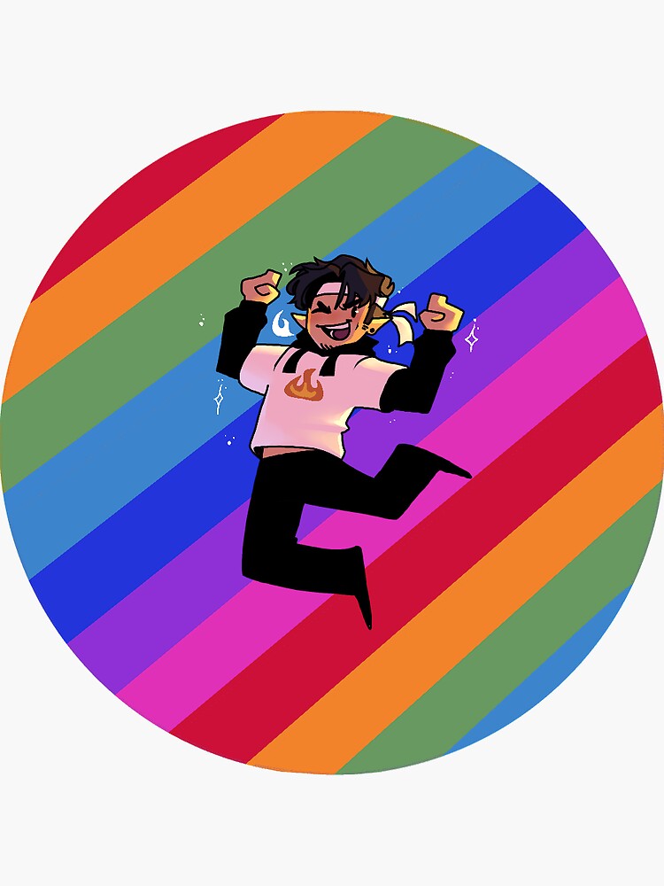 "Sapnap Gay Pride" Sticker for Sale by friccafracc | Redbubble