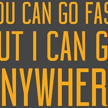 "You Can Go Fast, Yellow" Sticker for Sale by AndrewY | Redbubble